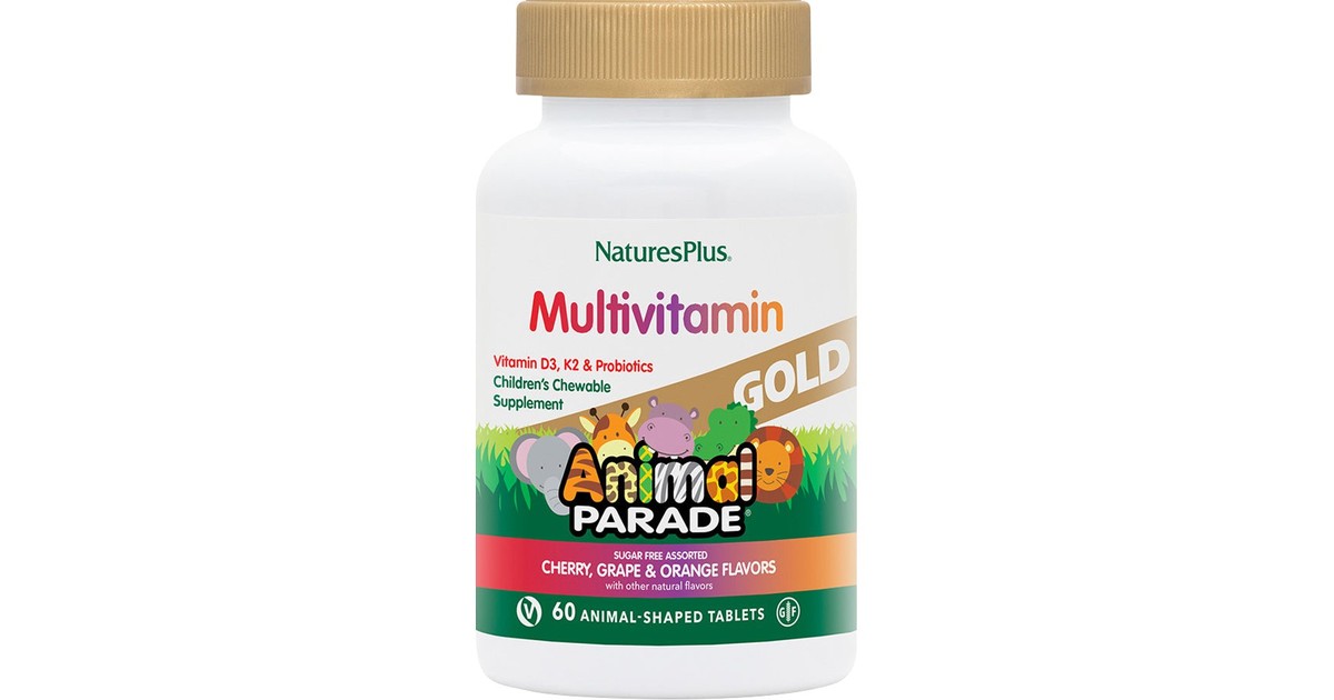 Natures Plus Animal Parade Gold Multivitamin Cherry, Grape & Orange 60 ...