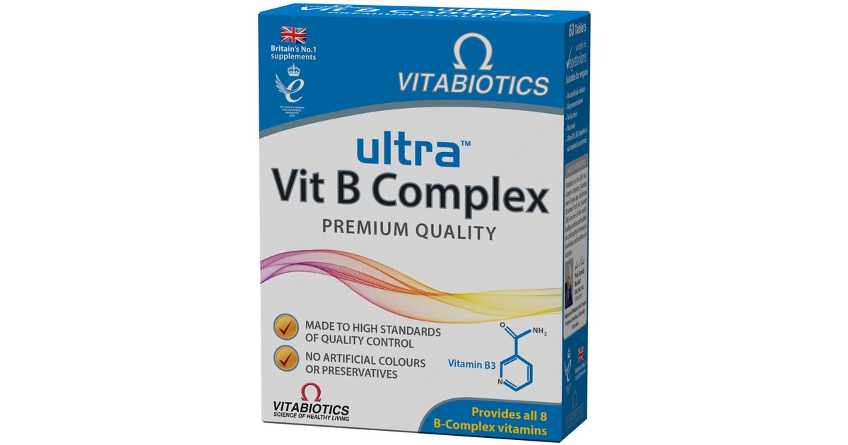 Vitabiotics Ultra Vitamin B Complex 60Tabs | Pharm24.gr
