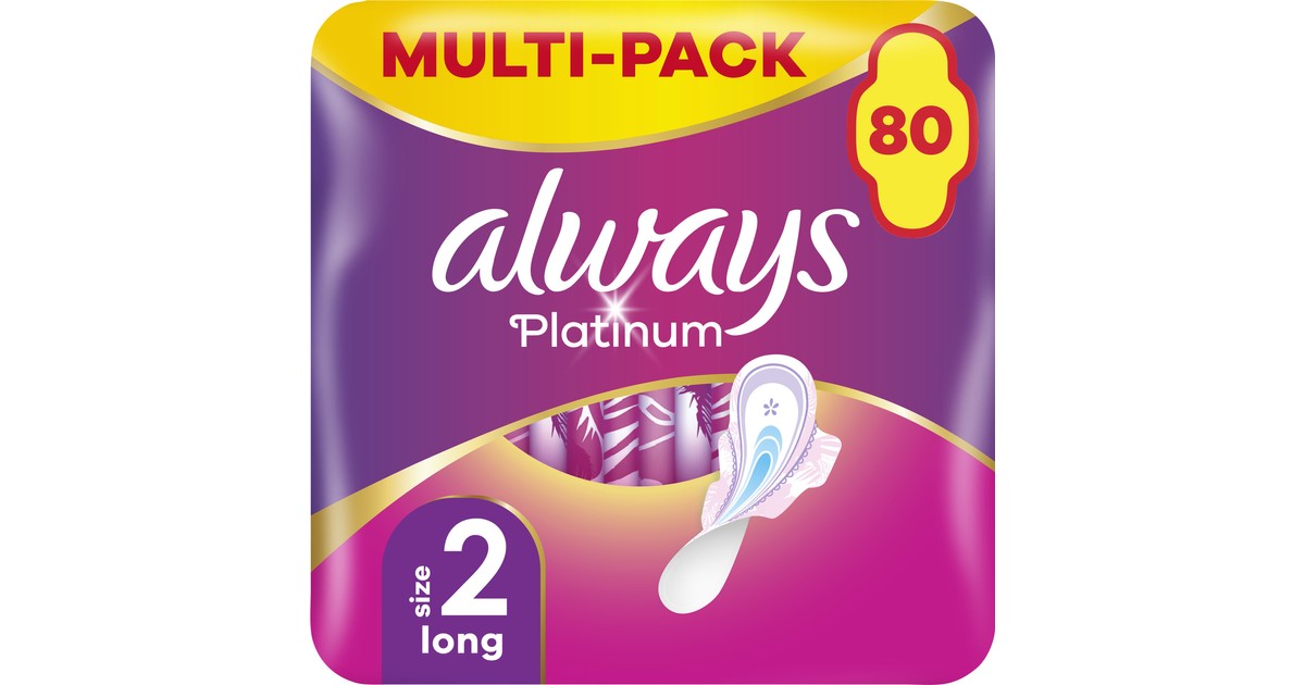 Always Promo Multi-Pack Platinum Sanitary Towels with Comfort Lock ...