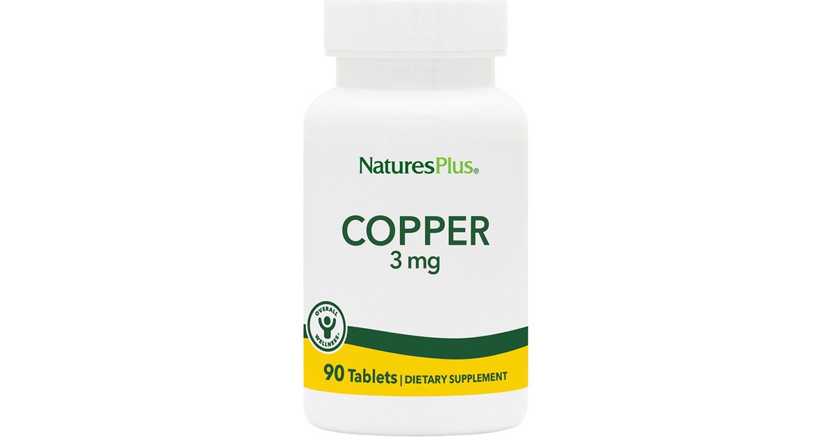 Natures Plus Copper 3mg 90tabs | Pharm24.gr