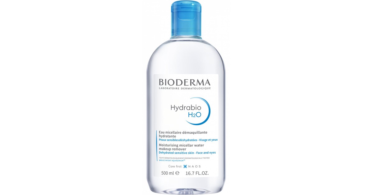 Bioderma Hydrabio H2O Moisturising Micellar Water Makeup Remover 500ml ...
