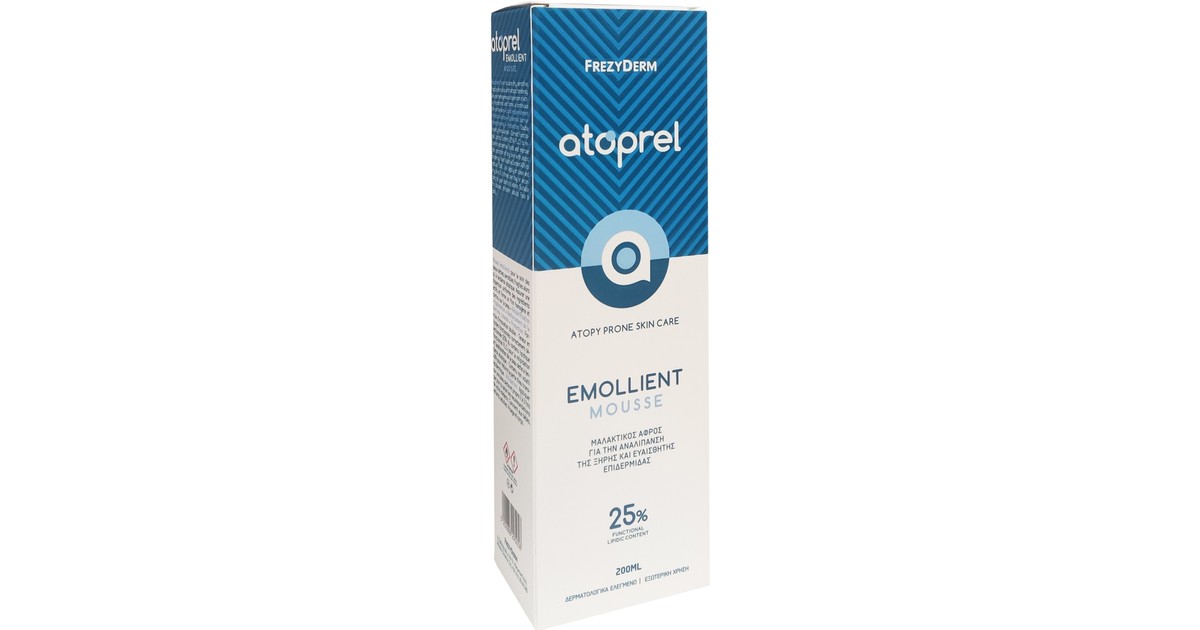 Frezyderm Atoprel for Dry & Sensitive Skin Emollient Mousse 200ml ...