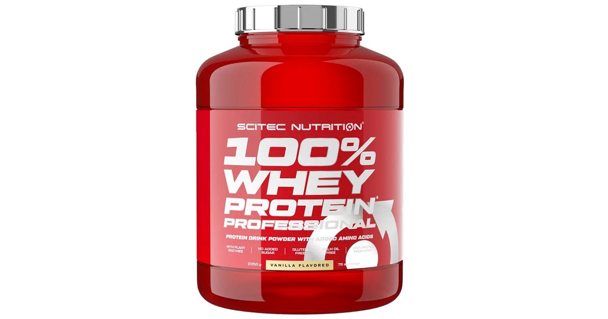 Scitec Nutrition 100% Whey Protein Professional 2350g - Vanilla ...