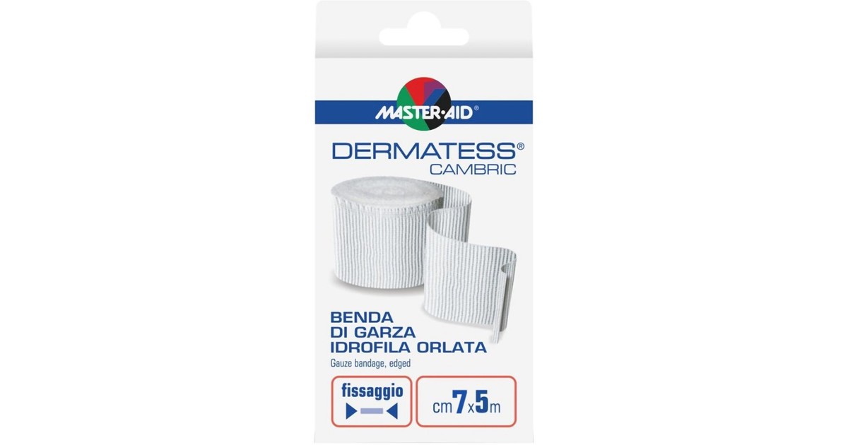 Master Aid Dermatess Cambric Gauze Bandage 5cm x 7cm 1 Τεμάχιο | Pharm24.gr