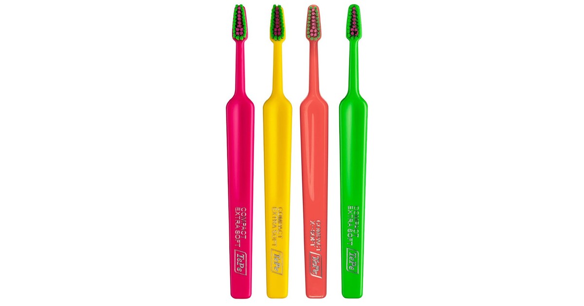 Tepe Colour Compact Extra Soft Toothbrush 4 Τεμάχια - Multicolor 8 ...