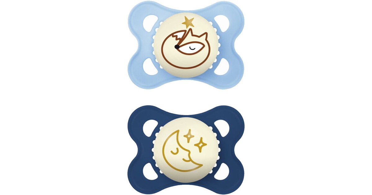 Mam Original Night Silicone Soother 2-6m 2 Τεμάχια, Κωδ 110SBc ...