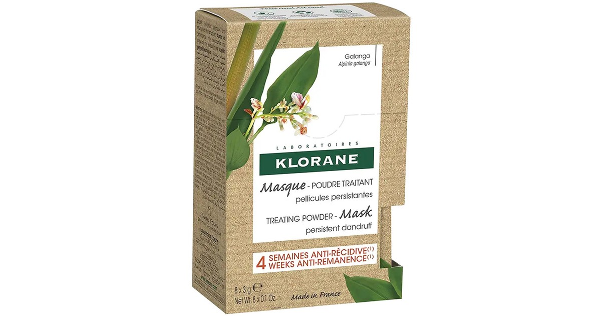 Klorane Galangal Treating Powder Hair Mask 8 Sachets | Pharm24.gr