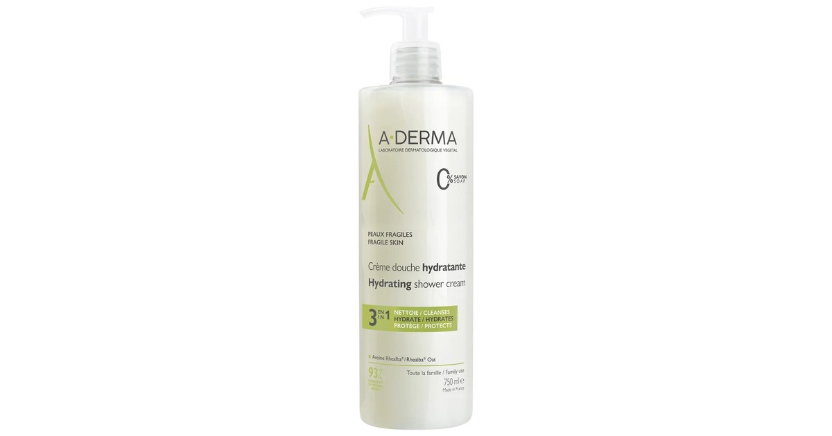 A-Derma Fragile Skin Hydrating Shower Cream 750ml | Pharm24.gr
