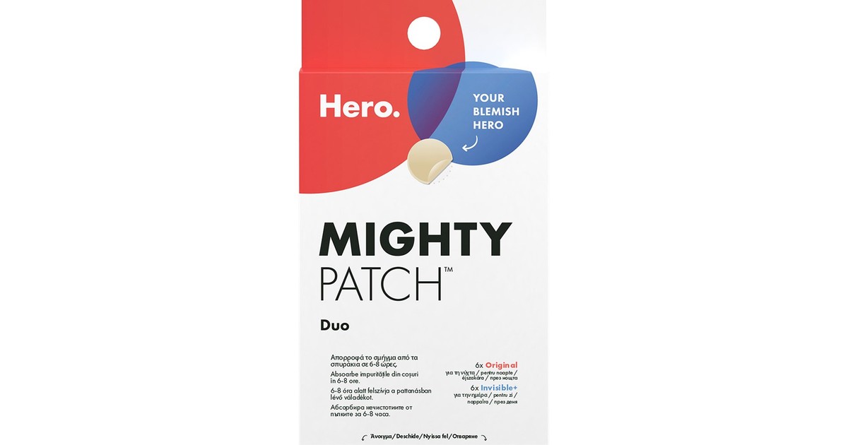 Hero. Mighty Patch Duo The Original 6 Τεμάχια & Invisible+ 6 Τεμάχια ...
