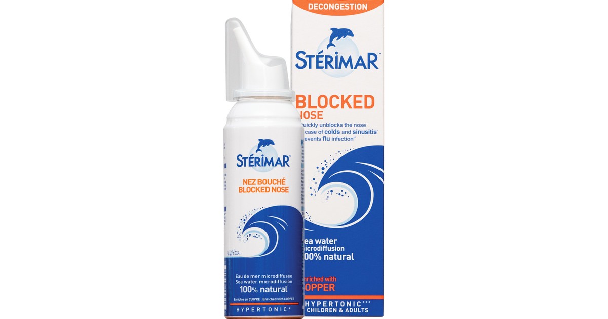 Sterimar Blocked Nose Decongestion Spray 100ml | Pharm24.gr