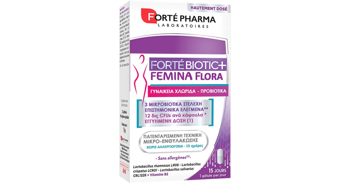 Forte Pharma ForteBiotic Femina Flora 15caps | Pharm24.gr