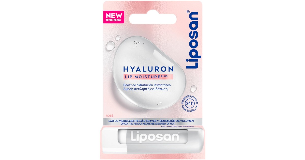 Liposan Hyaluron Lip Moisture Plus Rose 5.2g | Pharm24.gr