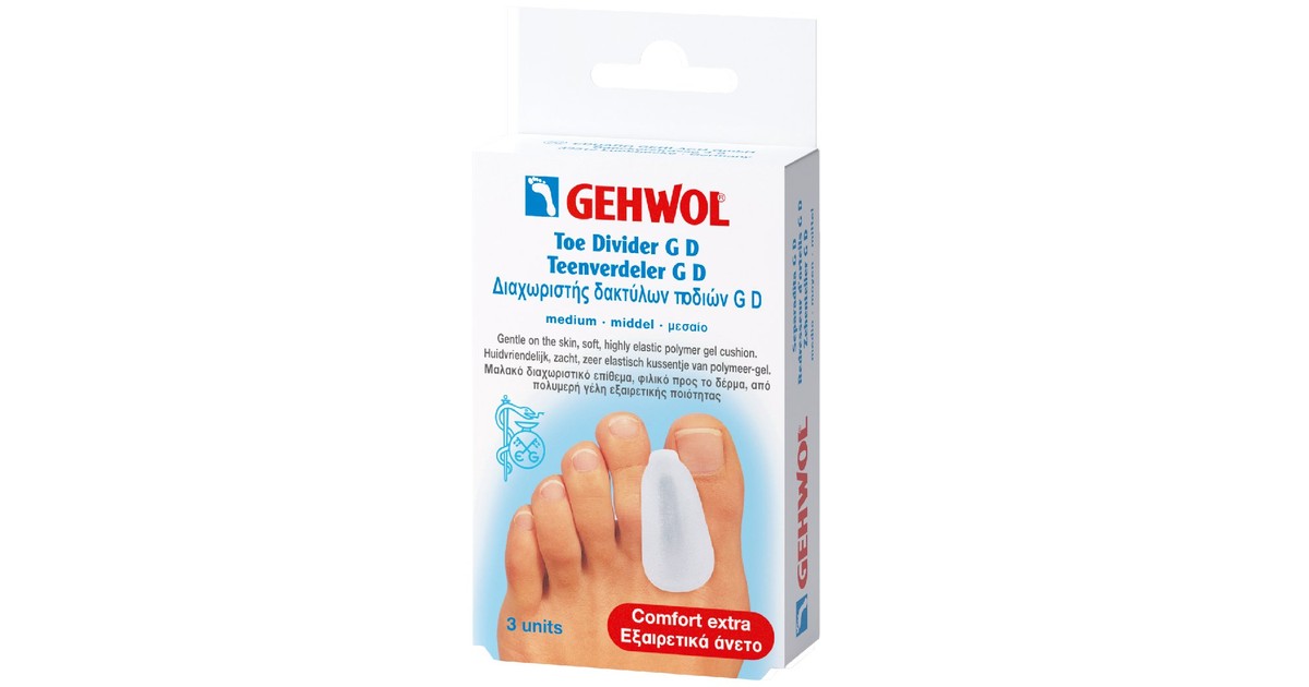 Gehwol Toe Divider G D 3 Τεμάχια - Medium | Pharm24.gr