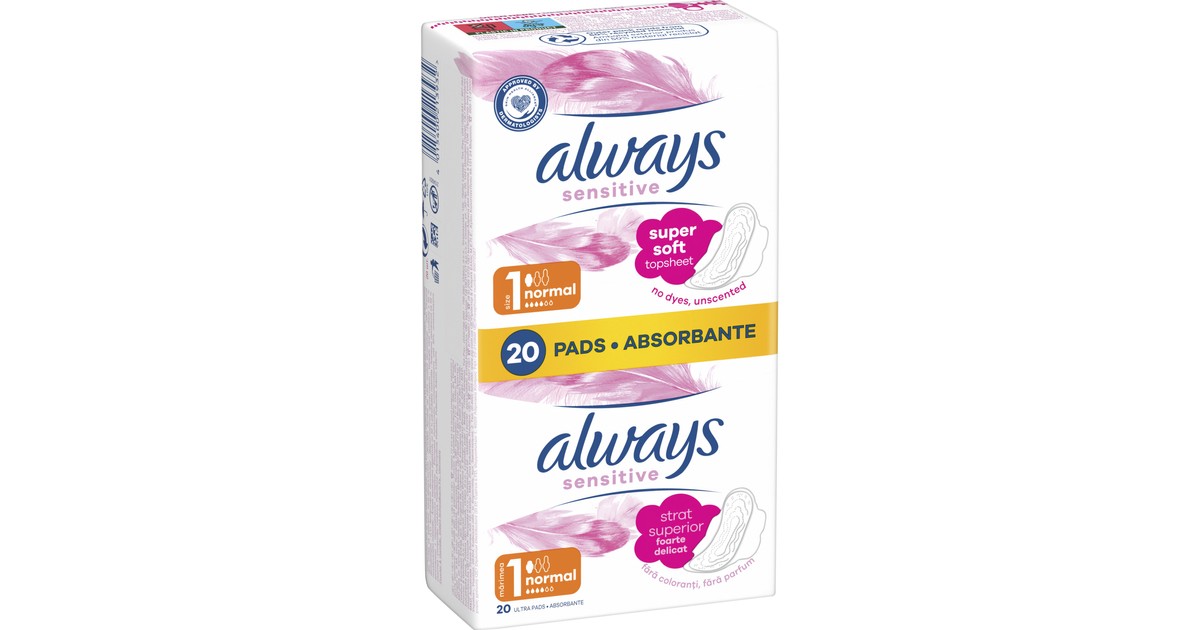 Always Ultra Sensitive Normal Pads 20 Τεμάχια | Pharm24.gr