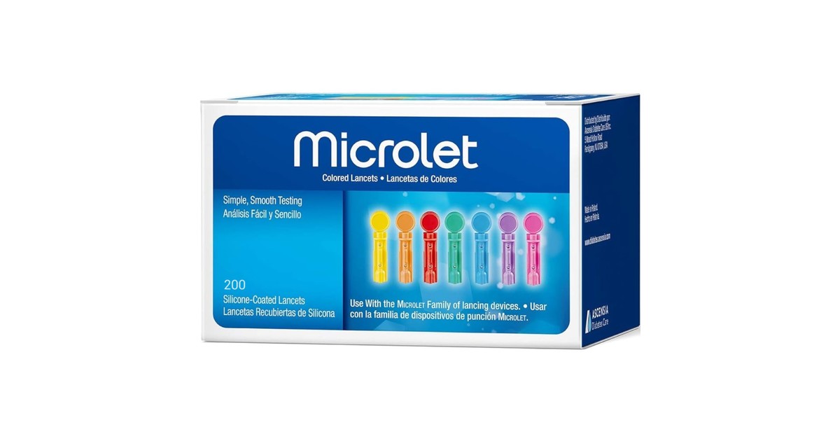 Microlet Coloured Lancets 200 Τεμάχια | Pharm24.gr