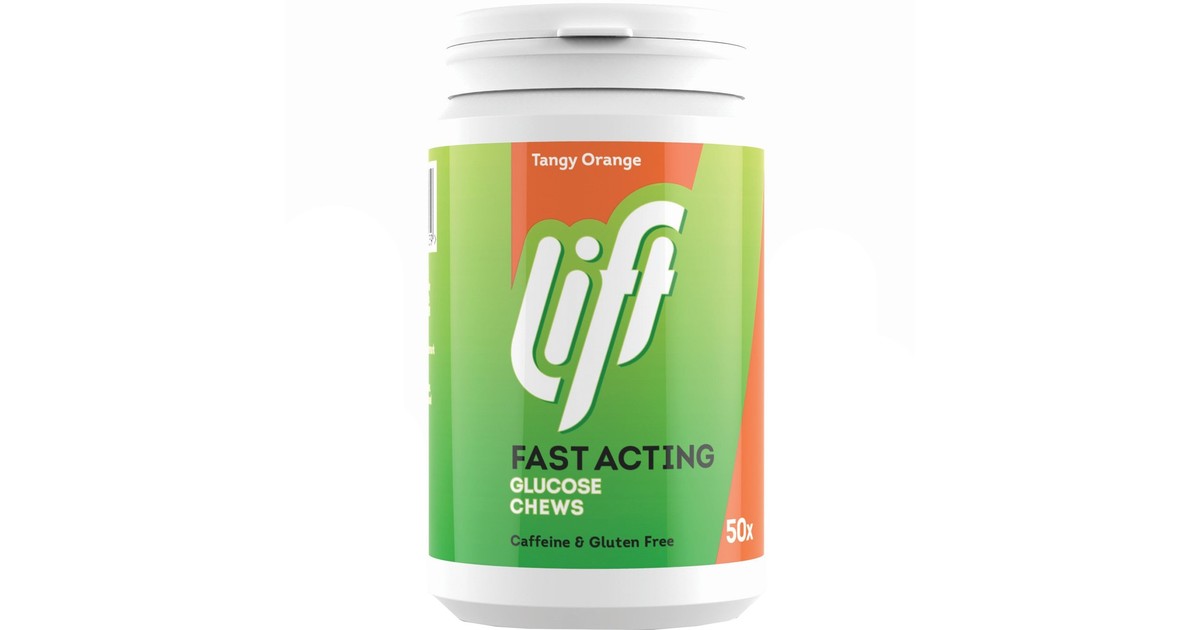 Lift Gluco Fast Acting Glucose 50 Chew.tabs - Tangy Orange | Pharm24.gr