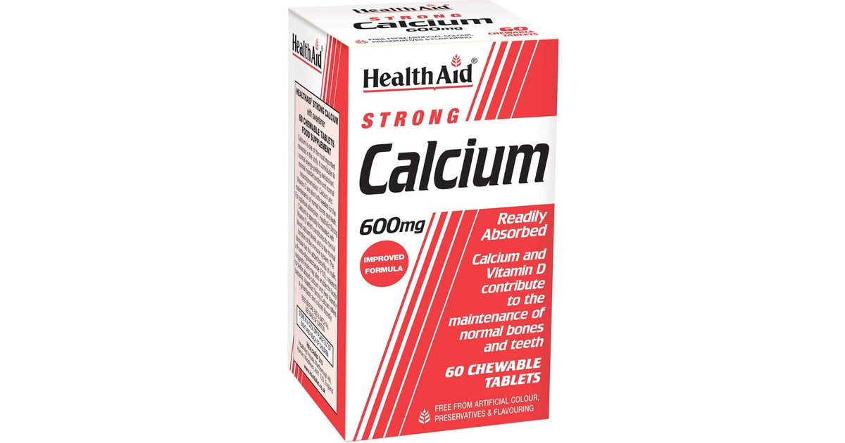 Health Aid Calcium Strong 600mg 60 Chew.tabs | Pharm24.gr