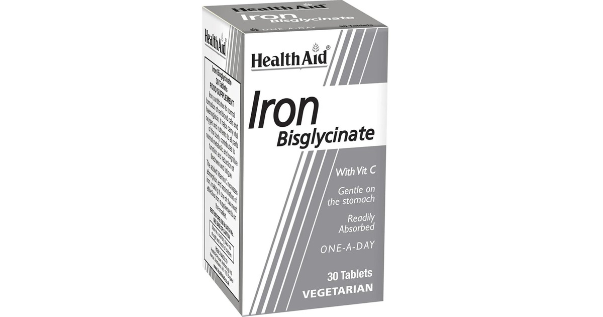 Health Aid Iron Bisglycinate 30tabs | Pharm24.gr