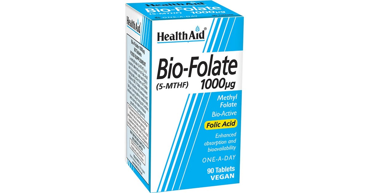 Health Aid Bio-Folate 1000μg 90tabs | Pharm24.gr