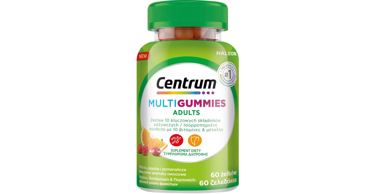 Centrum Adults MultiGummies Energy & Immune 60 Ζελεδάκια | Pharm24.gr