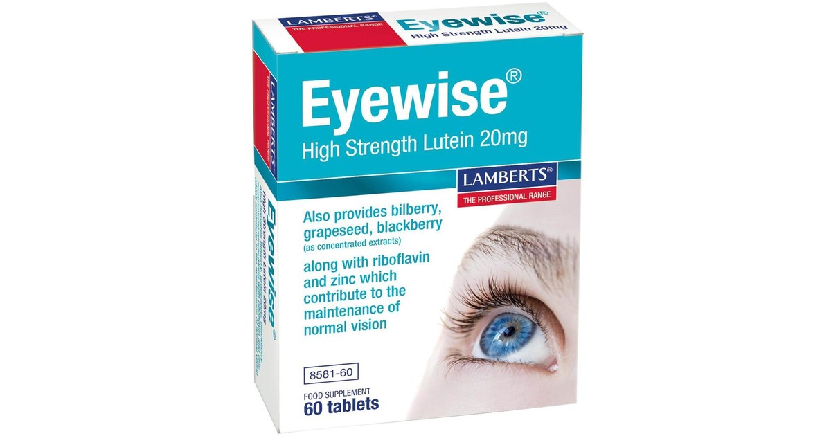 Lamberts Eyewise High Strength Lutein 20mg, 60tabs | Pharm24.gr