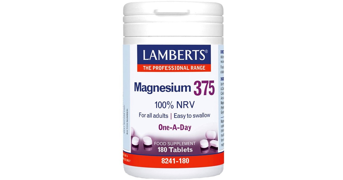 Lamberts Magnesium 375 100% NRV 180tabs | Pharm24.gr