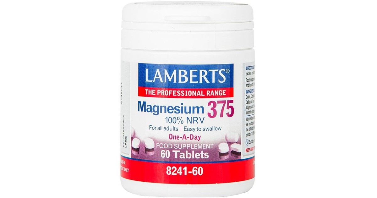 Lamberts Magnesium 375 100% NRV 60tabs | Pharm24.gr