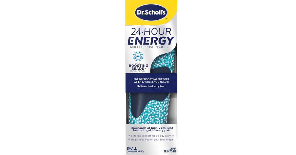 Scholl 24-Hour Energy Multipurpose Insoles 1 Ζευγάρι - Small Νο 35 - 40 ...