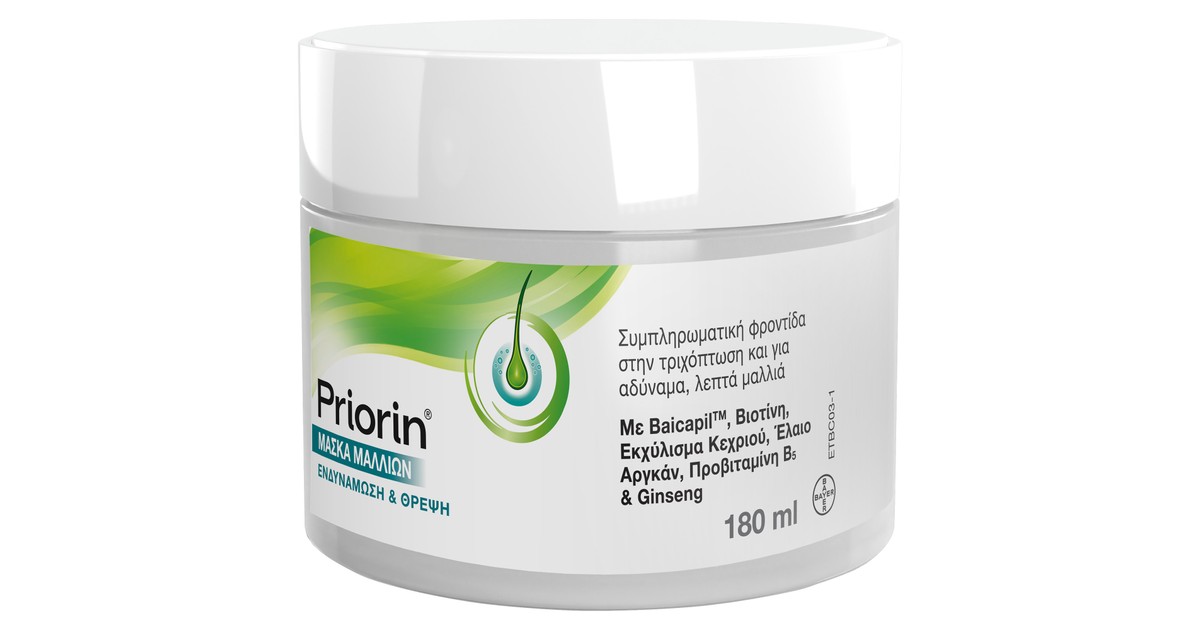 Priorin Nourishing & Strengthening Hair Mask 180ml | Pharm24.gr