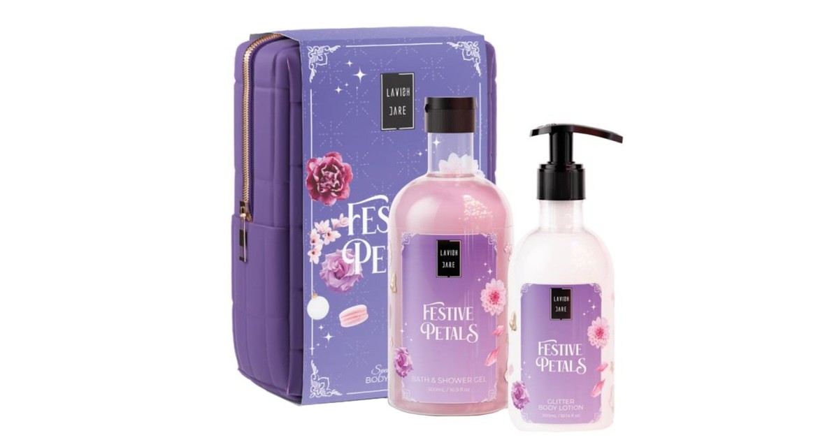 Lavish Care Promo Festive Petals Bath & Shower Gel 500ml & Glitter Body ...