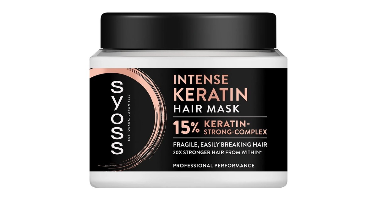 Syoss Intense Keratin Fragile, Easily Breaking Hair Mask 400ml | Pharm24.gr
