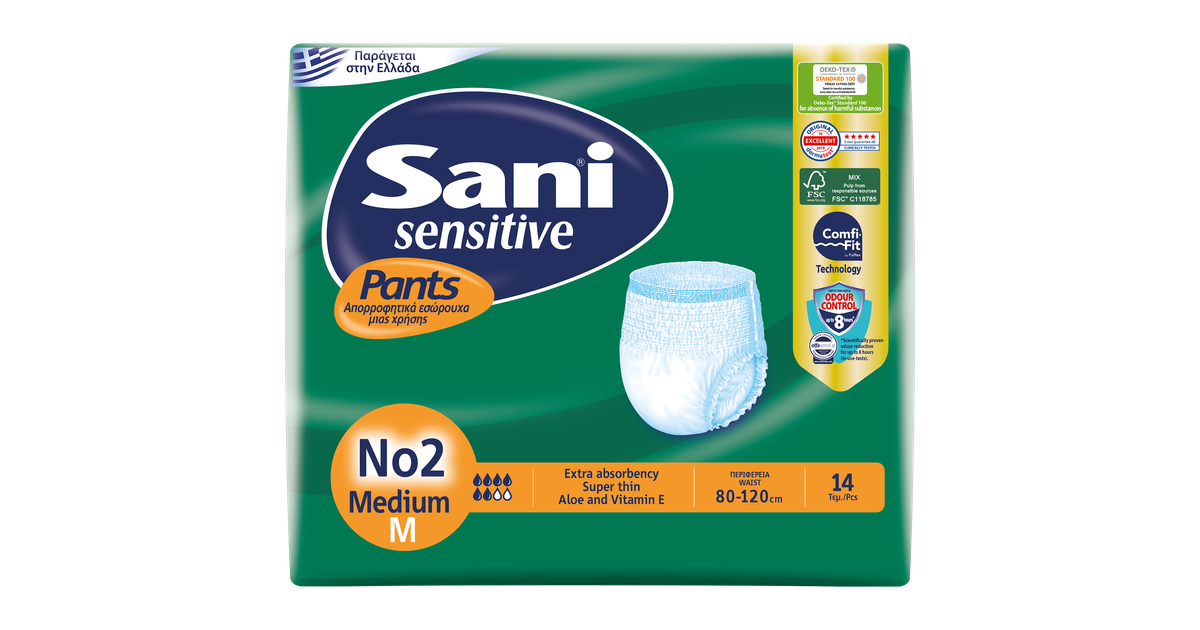 Sani Sensitive Pants 14 Τεμάχια - No2 Medium | Pharm24.gr