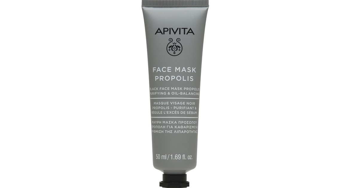 Apivita Purifying & Oil Balancing Black Face Mask with Propolis 50ml ...