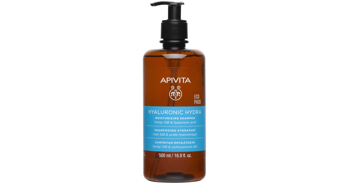 Apivita Hyaluronic Hydra Moisturizing Shampoo with Hyaluronic Acid & Honey StB - 500ml | Pharm24.gr