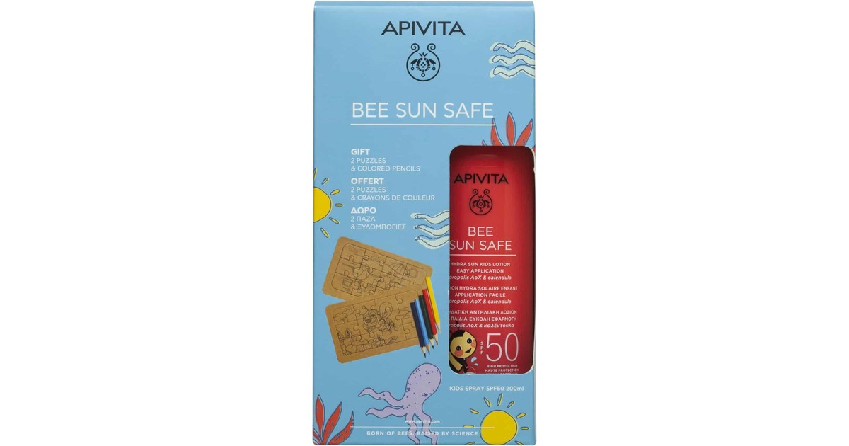 Apivita Promo Bee Sun Safe Hydra Sun Kids Lotion Spray Spf50, 200ml ...