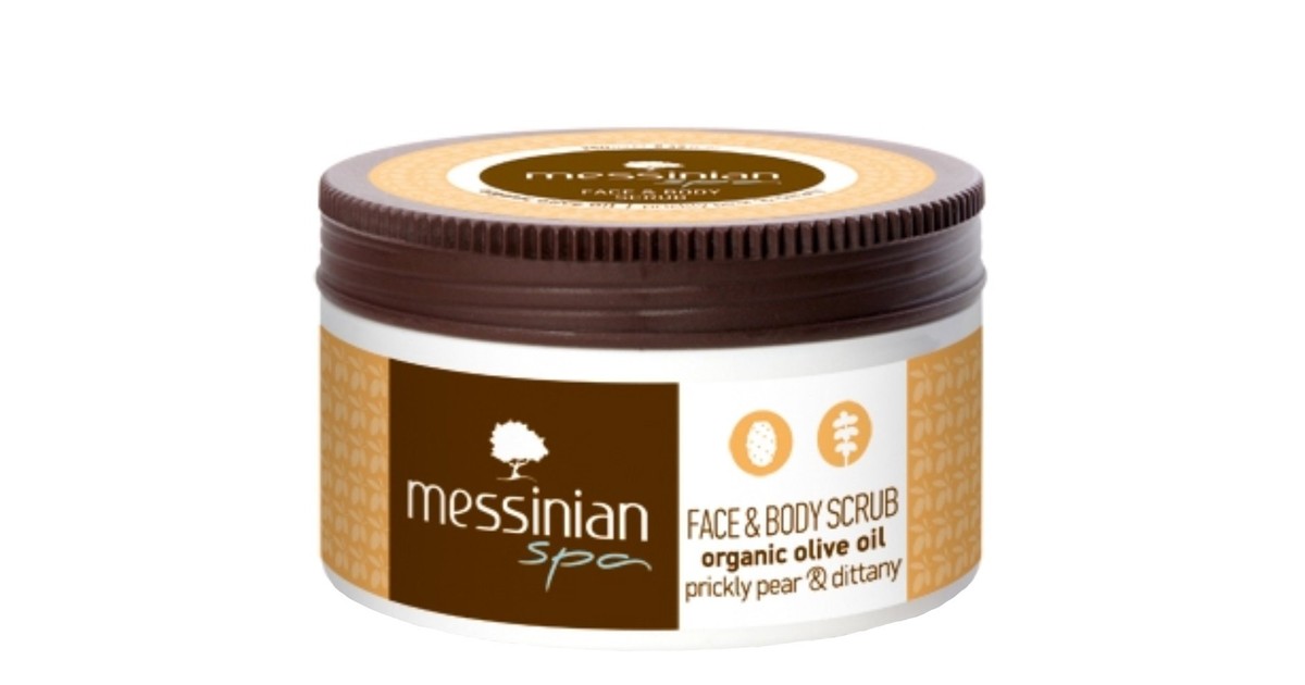 Messinian Spa Organic Olive Oil Prickly Pear & Dittany Face & Body Scrub 250ml | Pharm24.gr