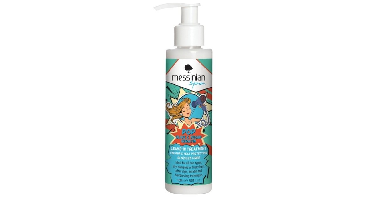 Messinian Spa Pop Olive & Vegan Keratin Leave In Treatment 150ml ...