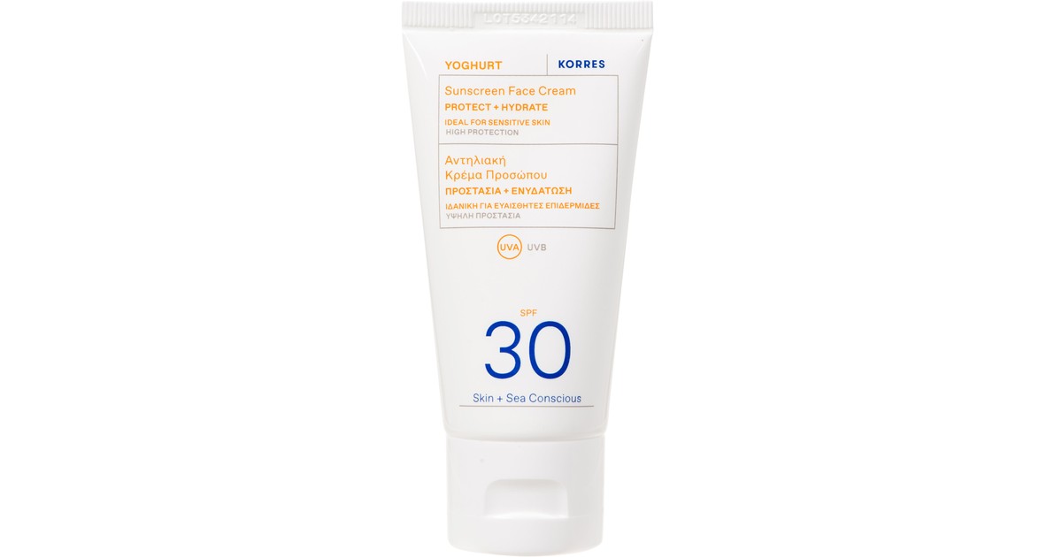 Korres Yoghurt Sunscreen Face Cream Spf30, 50ml | Pharm24.gr