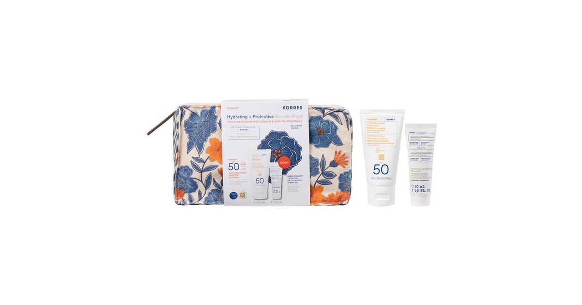 Korres Promo Yoghurt Tinted Sunscreen Face Cream Spf50, 50ml & Δώρο ...