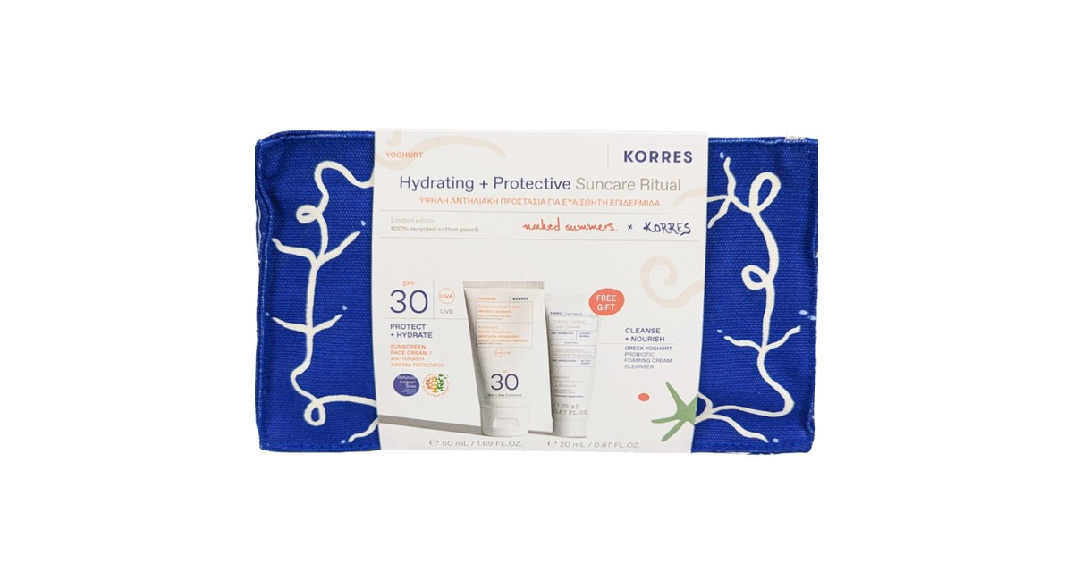Korres Promo Yoghurt Sunscreen Face Cream Protect & Hydrate Spf30, 50ml ...