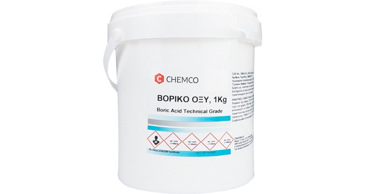Chemco Boric Acid Technical Grade 1Kg | Pharm24.gr