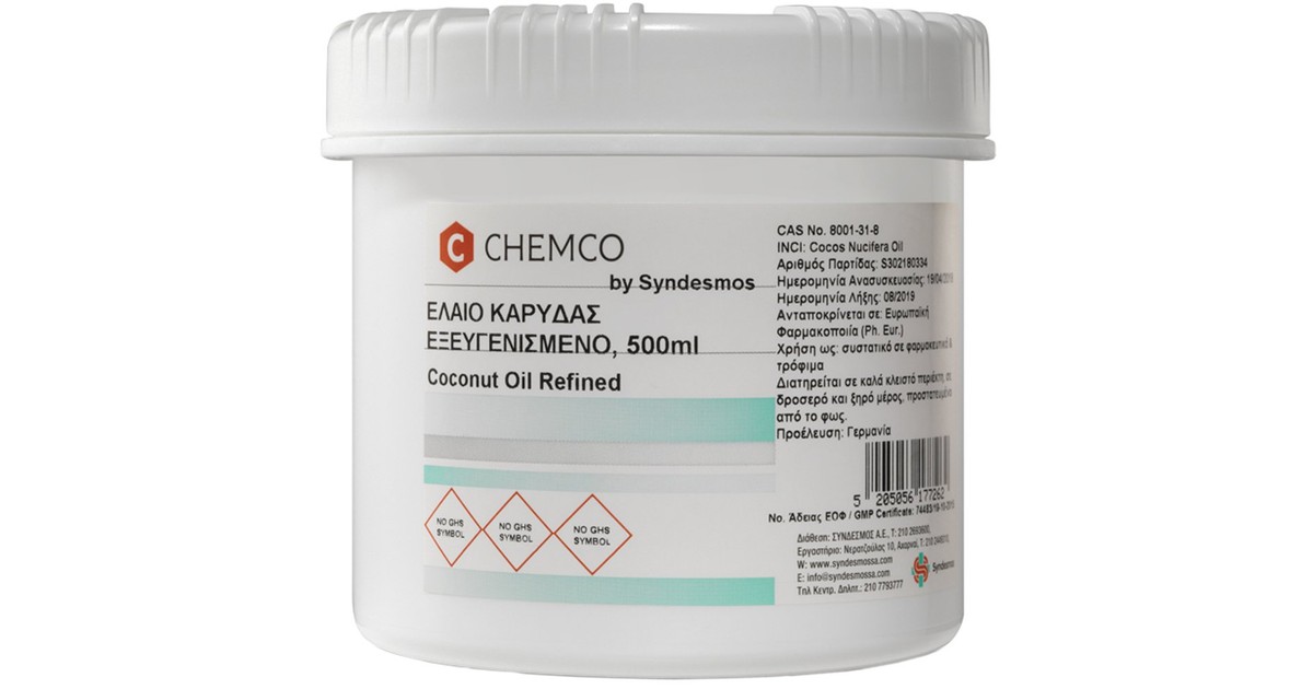 Chemco Coconut Oil 500ml | Pharm24.gr