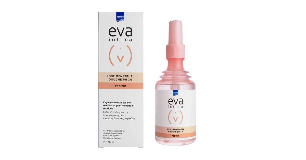 Intermed Eva Intima Post Menstrual Douche pH 7.0 Κολπική Πλύση για την ...