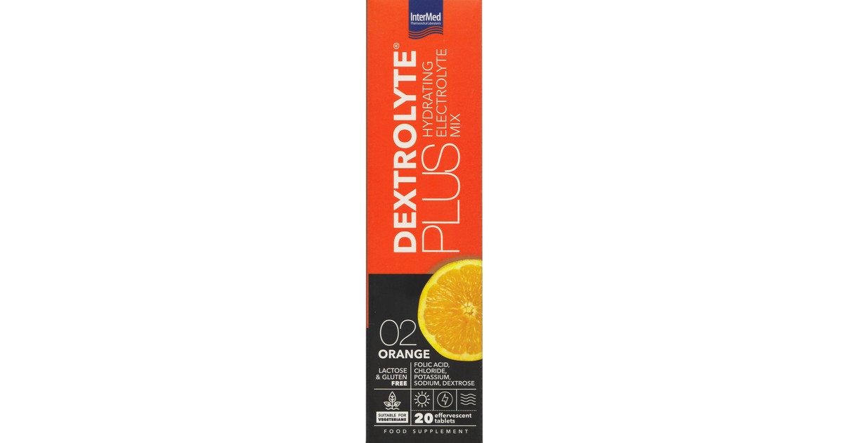 Intermed Dextrolyte Plus Hydrating Electrolyte Mix 20 Effer.tabs - 02 ...