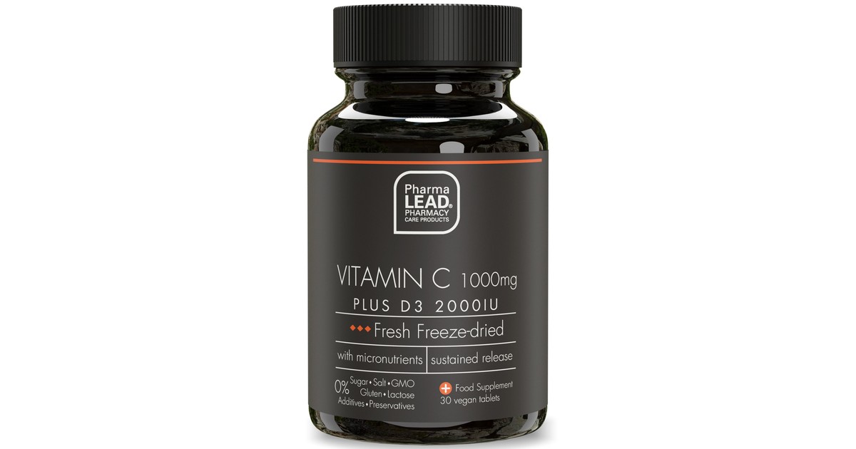 Pharmalead Black Range Vitamin C 1000mg Plus D3 2000IU 30veg.tabs | Pharm24.gr