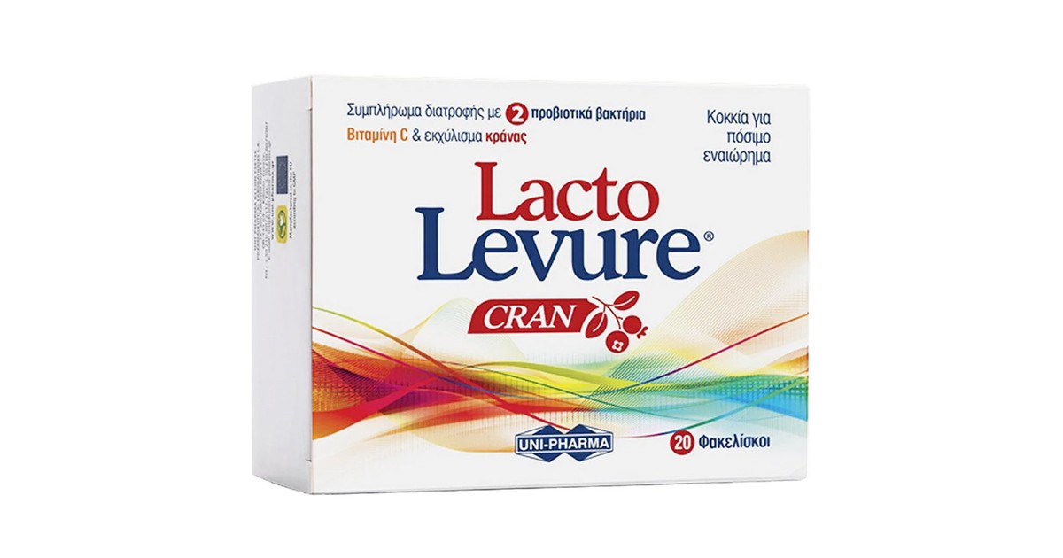 Uni-Pharma Lacto Levure Cran 20 Sachets | Pharm24.gr