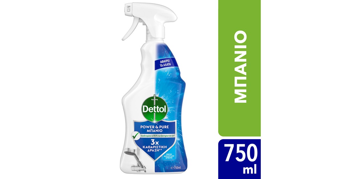 Dettol Power & Pure Fresh Mountain Spring 750ml | Pharm24.gr