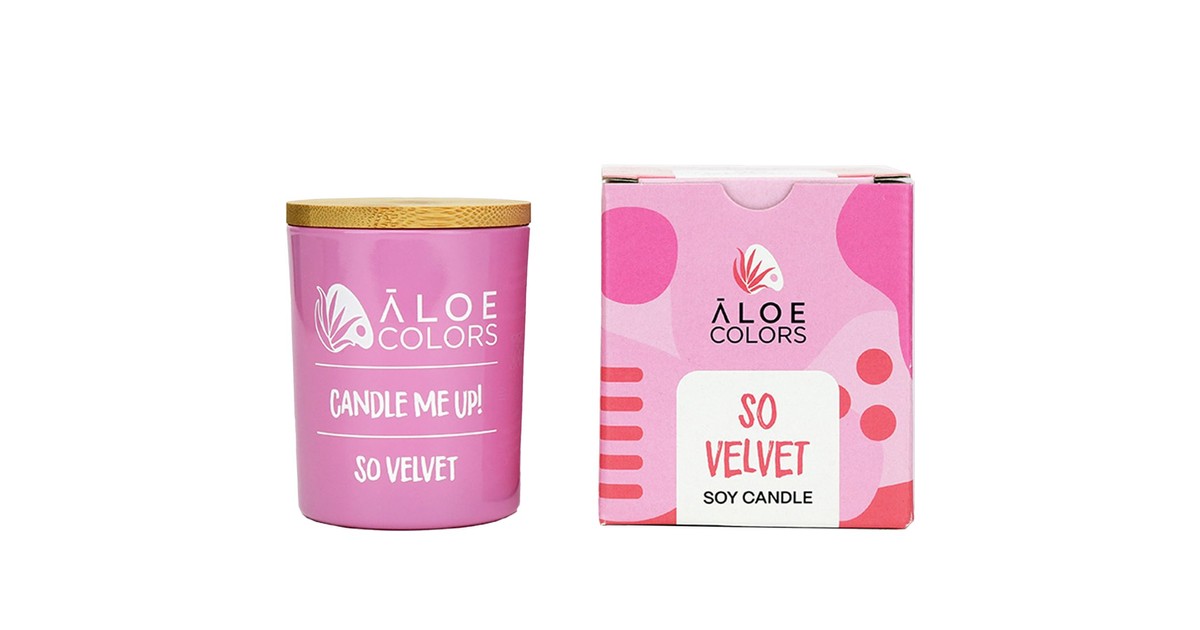 Aloe Colors So Velvet Scented Soy Candle 150g | Pharm24.gr