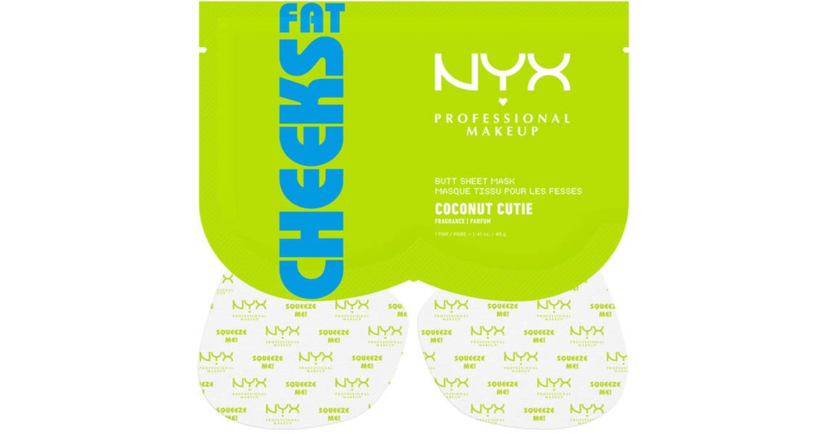 Nyx Professional Makeup Fat Cheeks Coconut Cutie Butt Sheet Mask 40g
