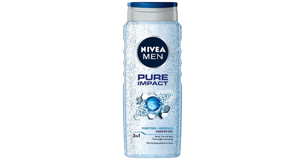 Nivea Men Pure Impact Shower Gel 500ml | Pharm24.gr